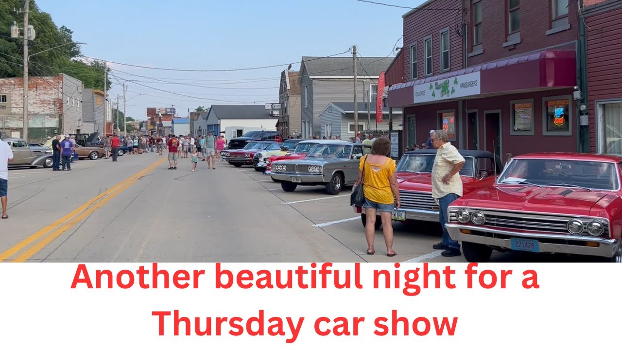 Cruisin Thursday Car Show in East Dubuque Illinois on 6/22/23 - YouTube