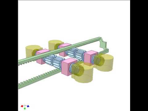 Mechanism for moving thread core of a plastic injection mould 3 - YouTube