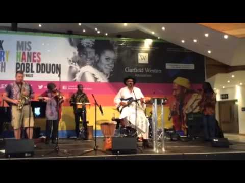 Gbubemi Amas and JAZZY AFRICANA BAND WALES. BHM Wales Mille - YouTube
