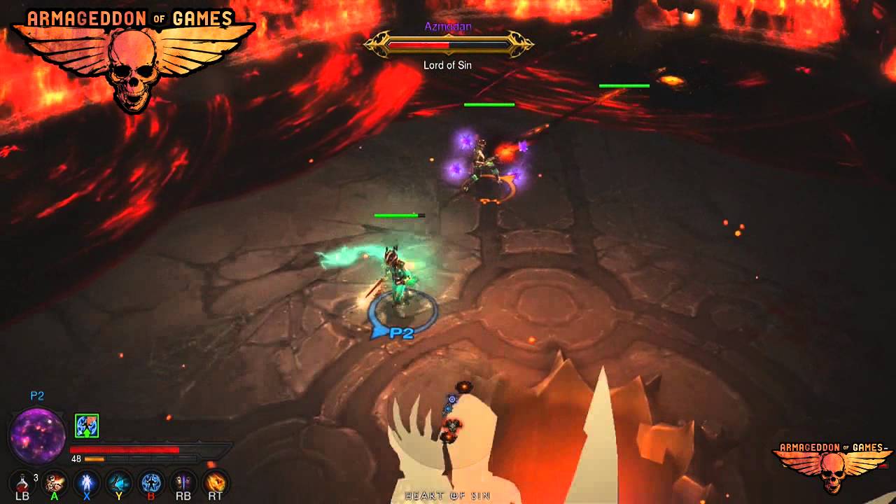 Diablo 3 Bosses - Azmodan (Lord of Sin) Act 3 - Act 3 Final Boss - YouTube