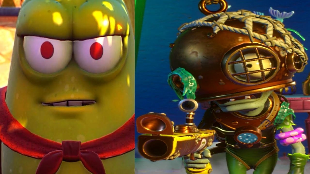 PVZ Garden Warfare 2: SCUBA SOLDIER vs SUPER BEAN!! (GRAVEYARD OPS ...