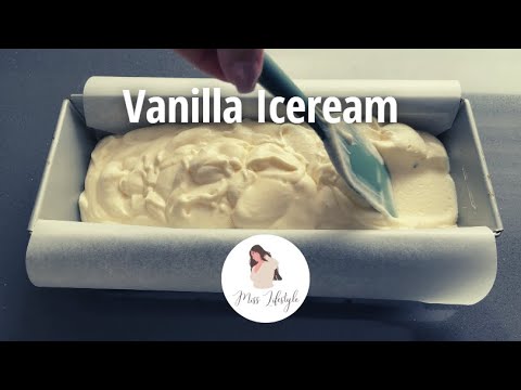How to make homemade vanilla ice cream at home without a machine 🍨 Easy ...