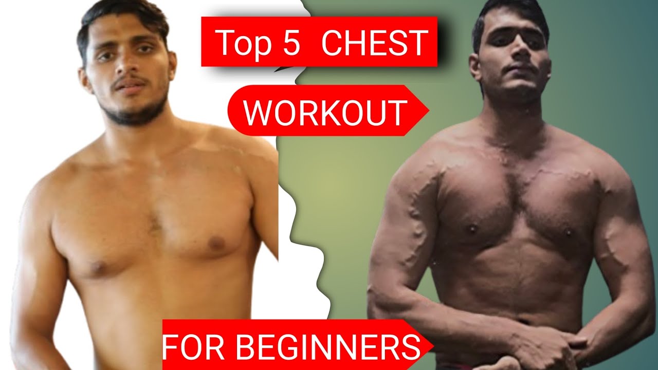 Top 5 chest workout for beginners | chest workout at gym - YouTube