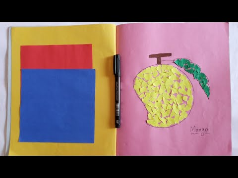 Paper tearing and pasting activity on Scrape book | smart craft | paper ...
