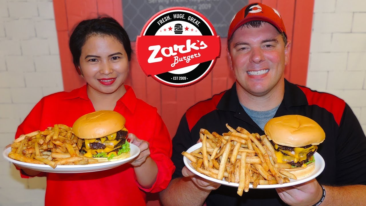 Zark's Filipino "Jawbreaker" Burger Challenge in Manila, Philippines ...