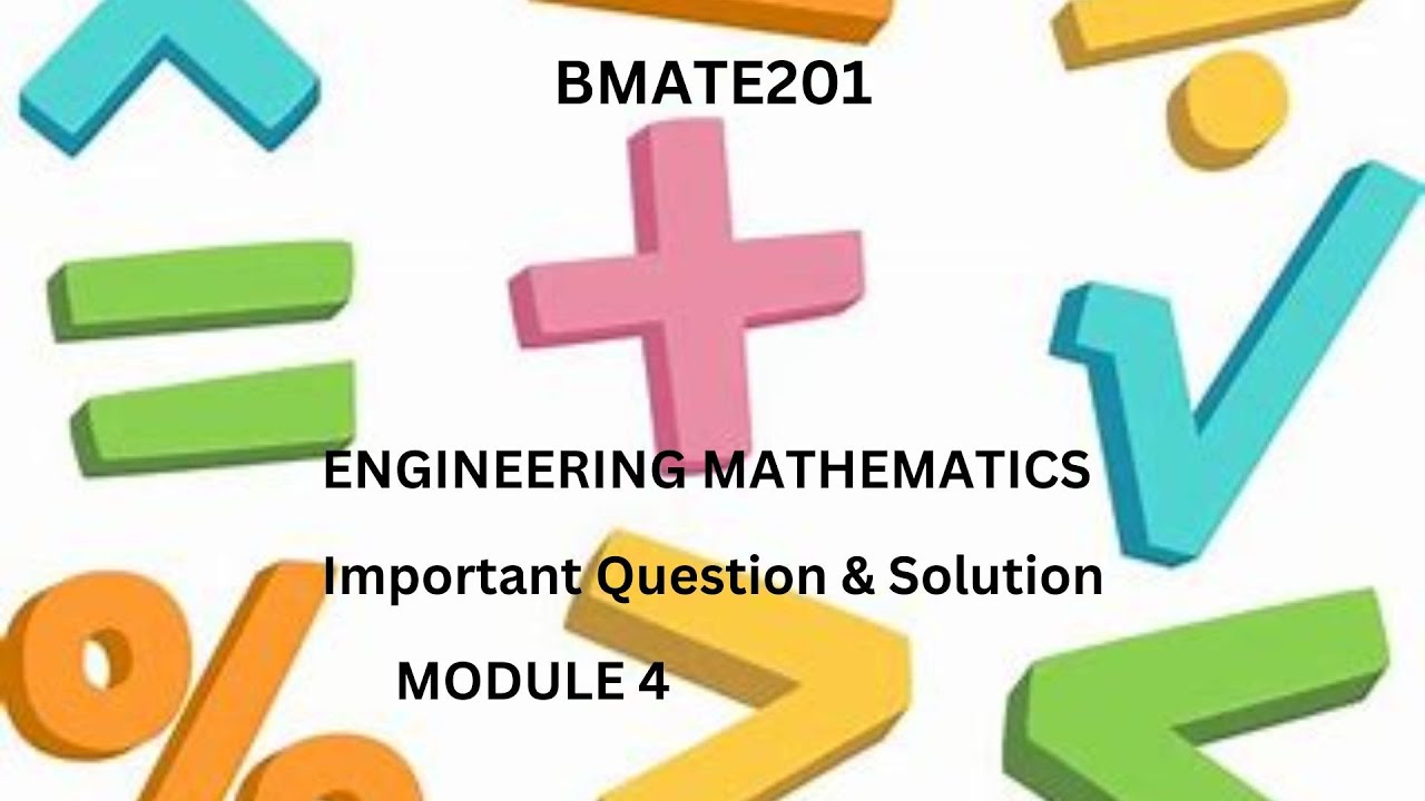 Engineering Mathematics|Important questions and solutions|BMATE201 ...