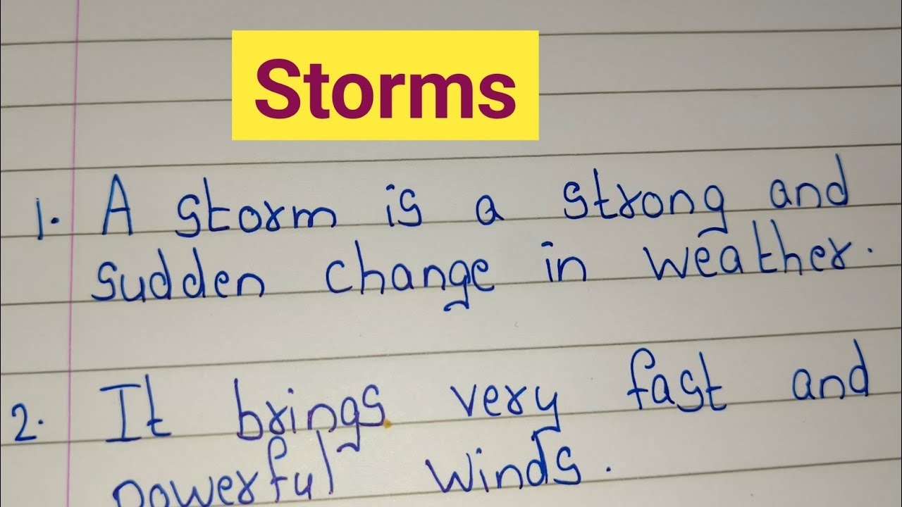 10 Lines on Storms || Essay on Storm in english || Few sentences about ...