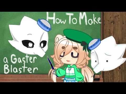 how to make a small gaster blaster in gacha club - YouTube