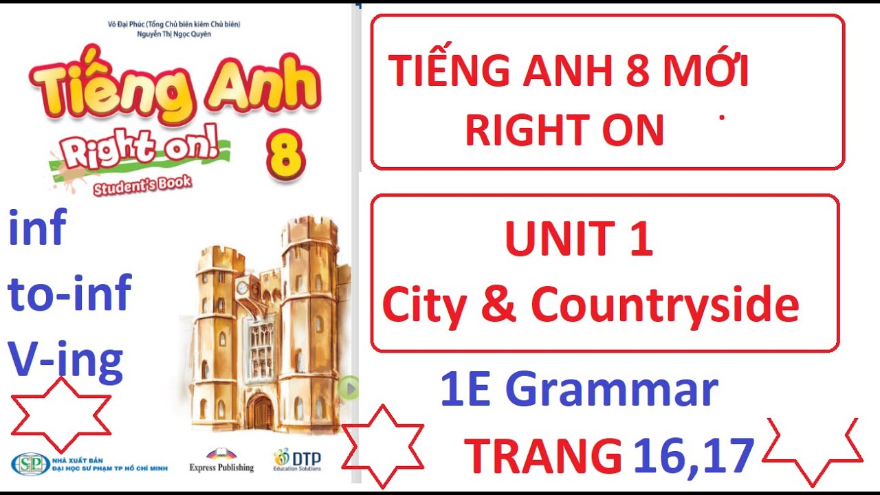 Tiếng Anh 8 Right On (Unit 1) 1E Grammar (inf,to-inf,V-ing) Trang 16,17 ...