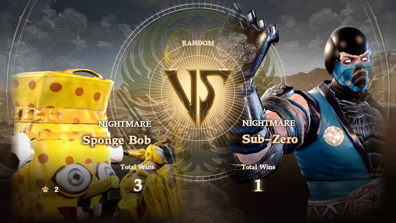 Soul Calibur 6 | SpongeBob (SpongeBob SquarePants) VS Sub-Zero (Mortal ...