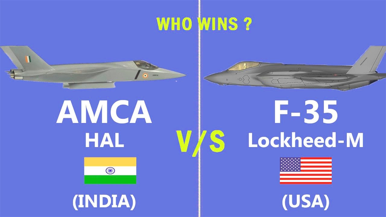 Comparison of India's AMCA and American F 35 - YouTube