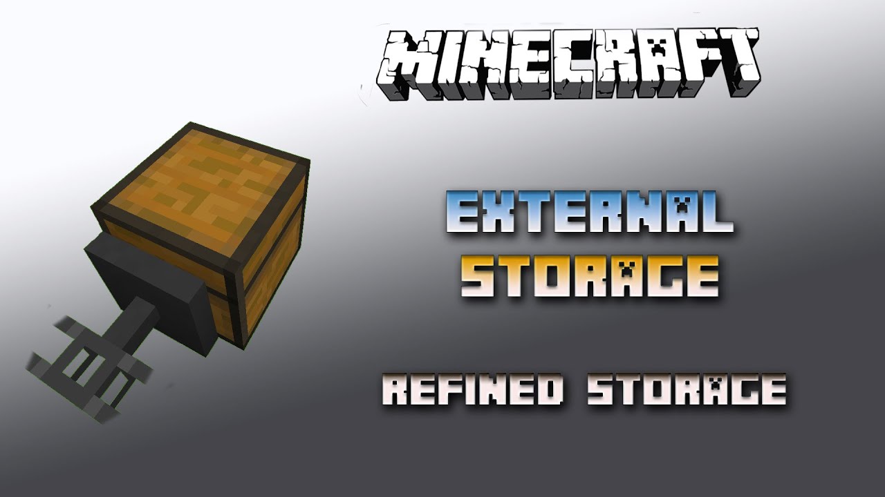 External Storage 💎 Refined Storage Tutorial 💎 Deutsch / German - YouTube