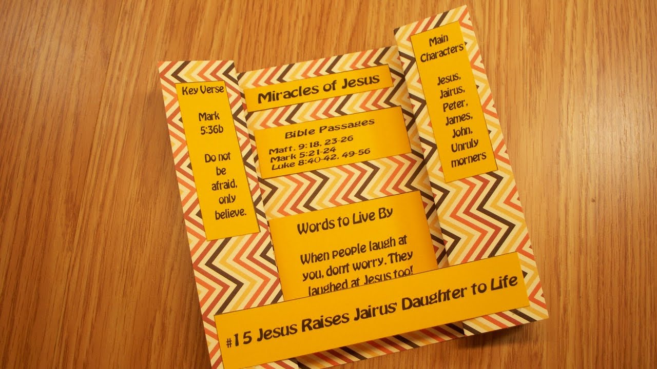 Bible Crafts For Kids Miracles of Jesus Create-A-Page #15 Jesus Raises ...