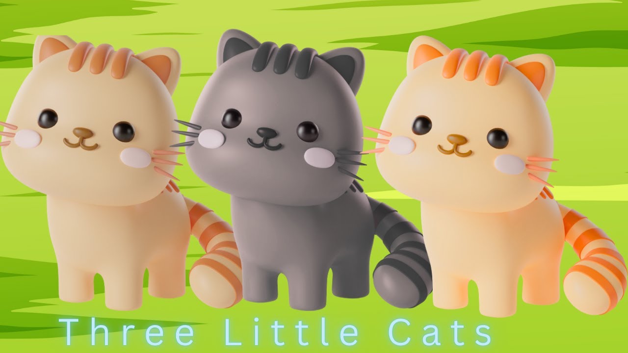 🐱🎶 Three Little Cats: Fun Songs for Toddlers on Counting, Sharing ...