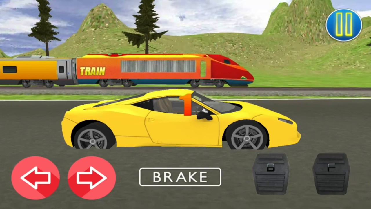 Sports Car vs Train High Speed Racing Mobile Game - YouTube
