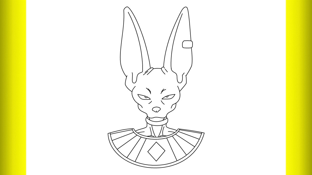 How To Draw Beerus From Dragon ball Z / Drawing Creation / - YouTube
