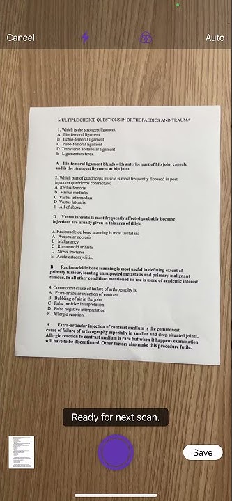 Google Forms : how to scan questions using the iPhone's camera - YouTube