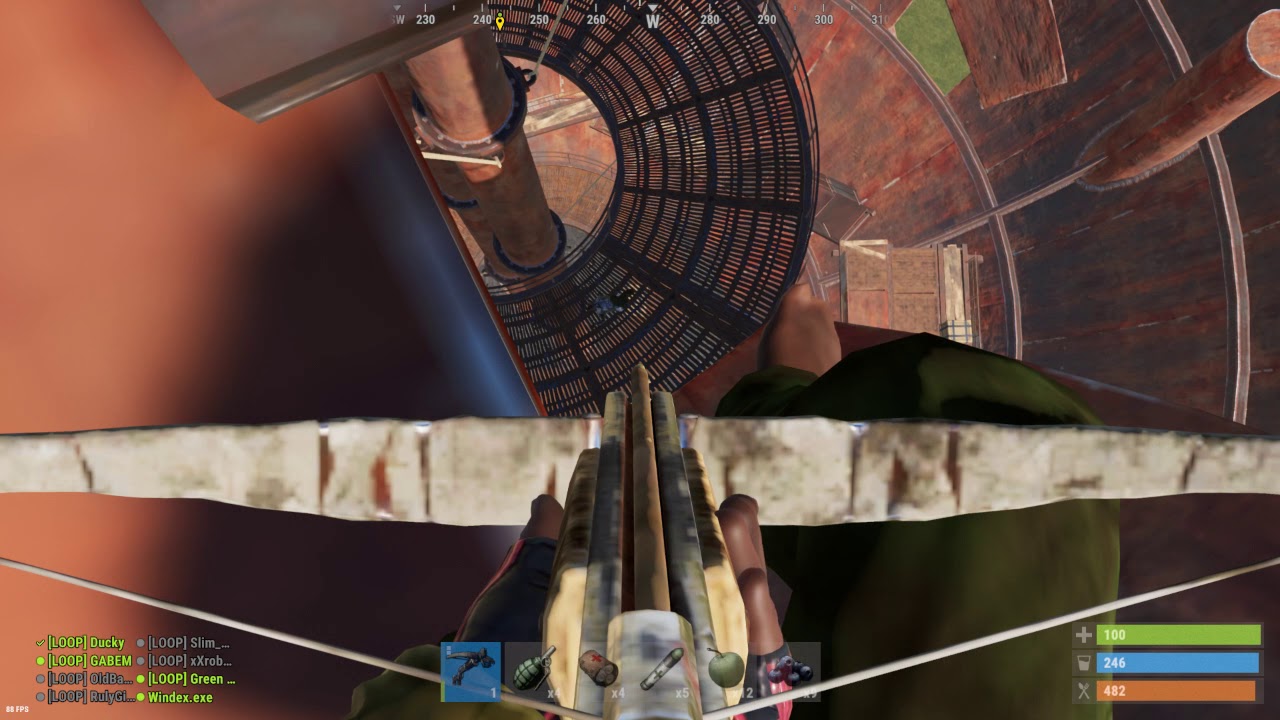 F1 Grenades at Dome (Rust) - YouTube