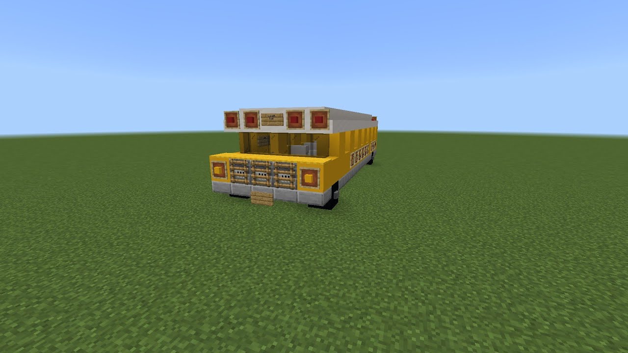 Minecraft School Bus Tutorial Youtube