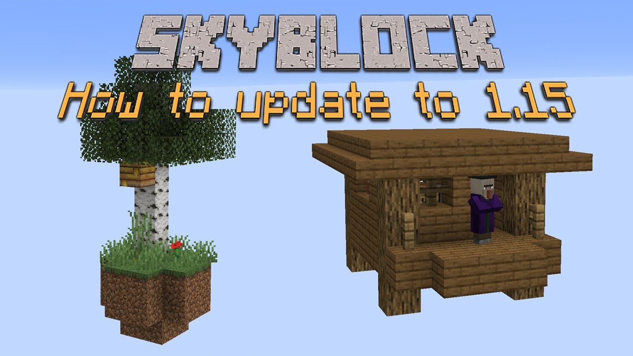 Skyblock 4 Tutorial: How to update to 1.15 - YouTube
