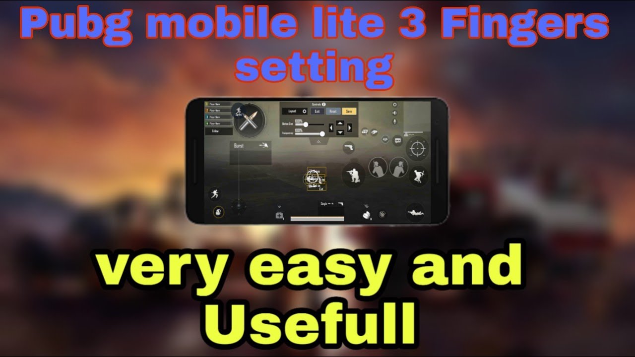 Pubg mobile lite 3 Fingers setting | Pubg lite ke 3 Fingers controls ...