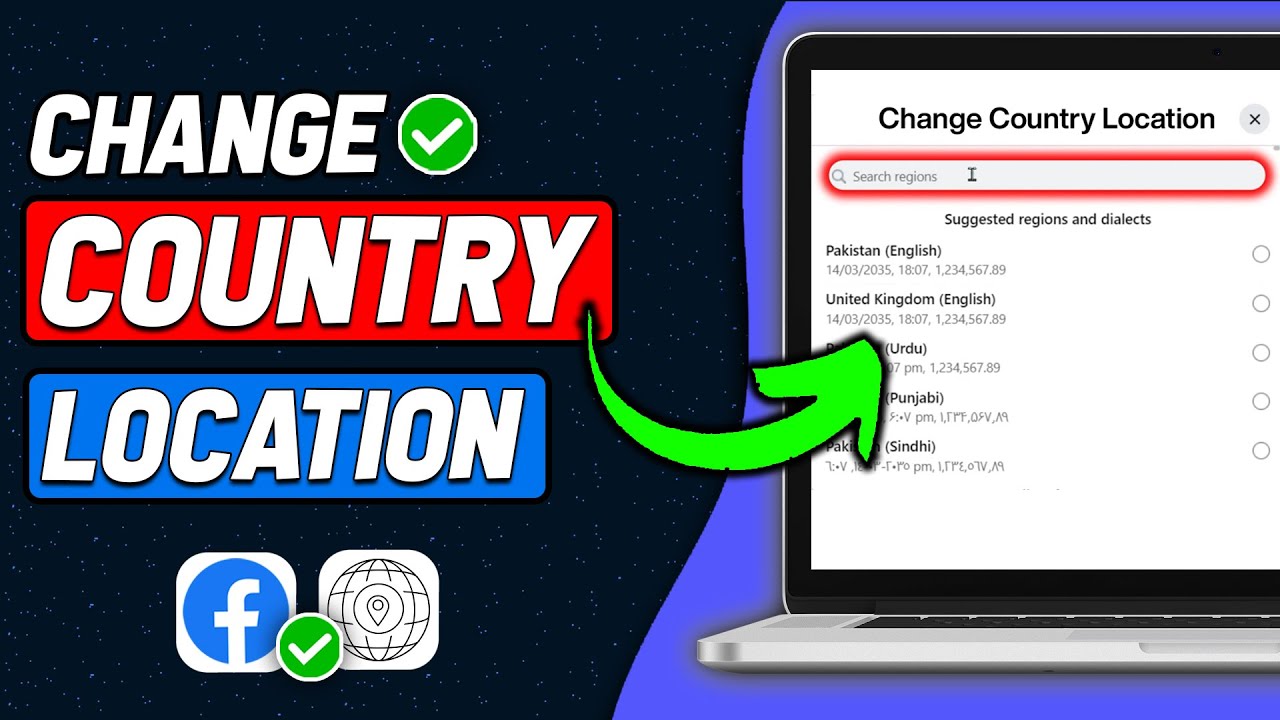 How to Change Facebook Country Location on Laptop/PC) (2025 New Method ...