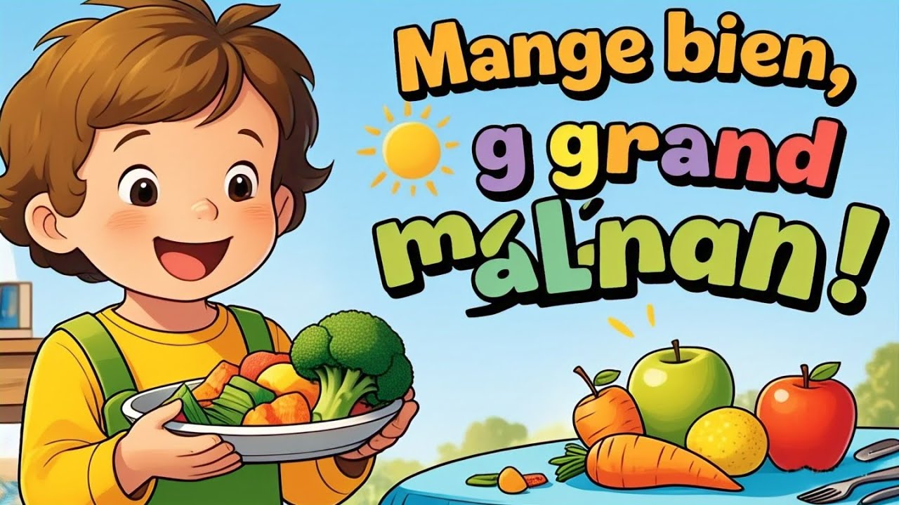 Mange bien, grand malin ! 🥦🍎 | Comptine pour enfants sur l'alimentation ...