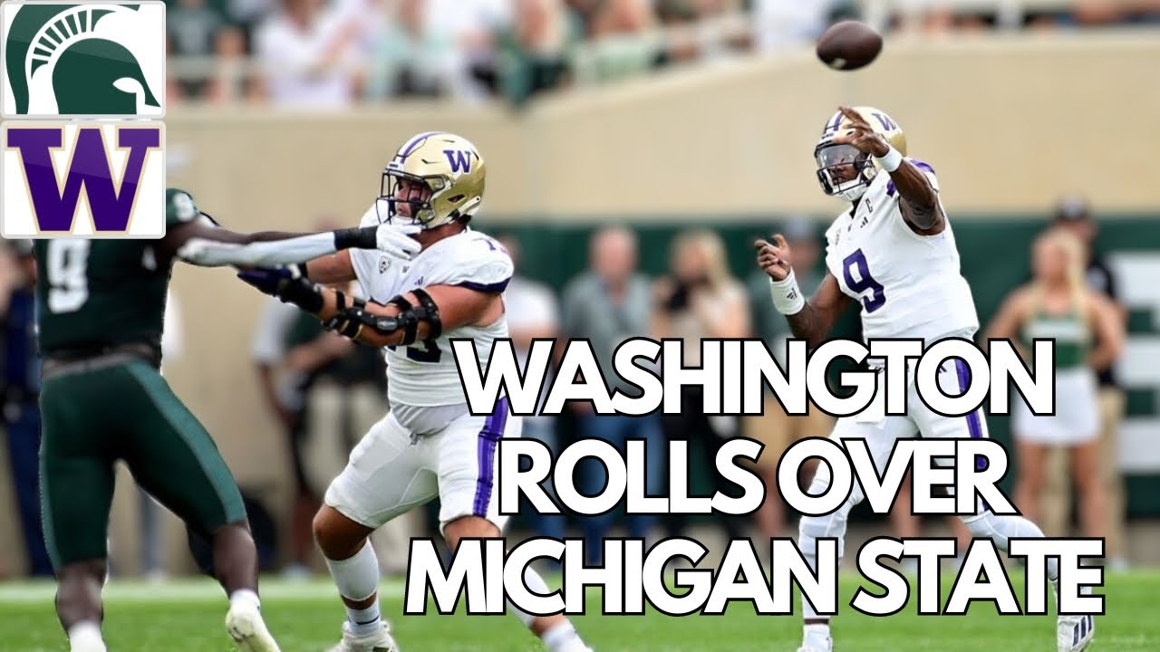 #8 Washington @ Michigan State Week 3 College Football Recap 2023 | The ...