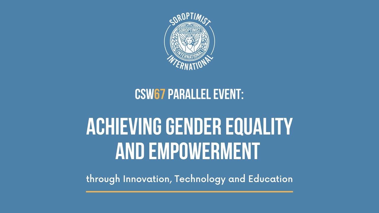 Achieving Gender Equality and Empowerment through Innovation ...