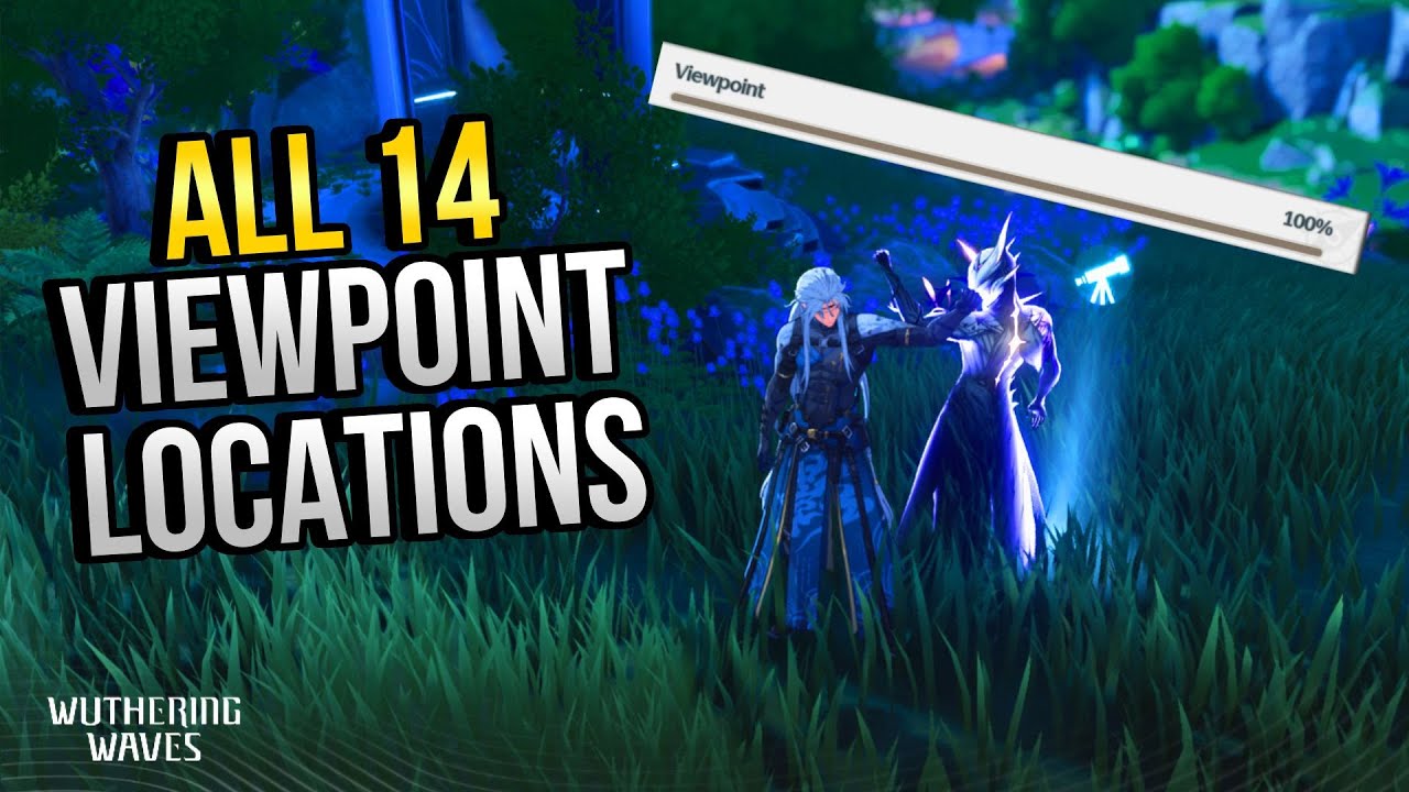 ALL 14 Viewpoint Locations | In Depth Follow-Along |【Wuthering Waves ...