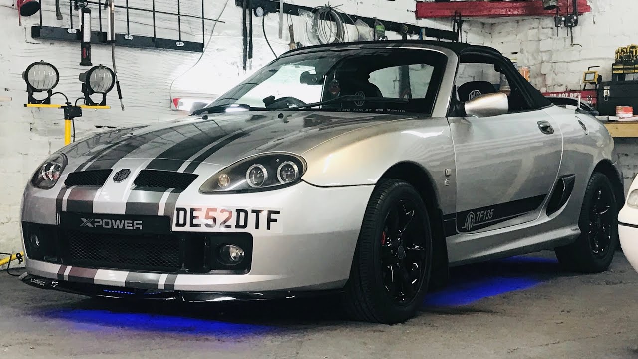 MG-TF 130 Makeover - wheels, calipers, splitter & some Carbon!!! - YouTube