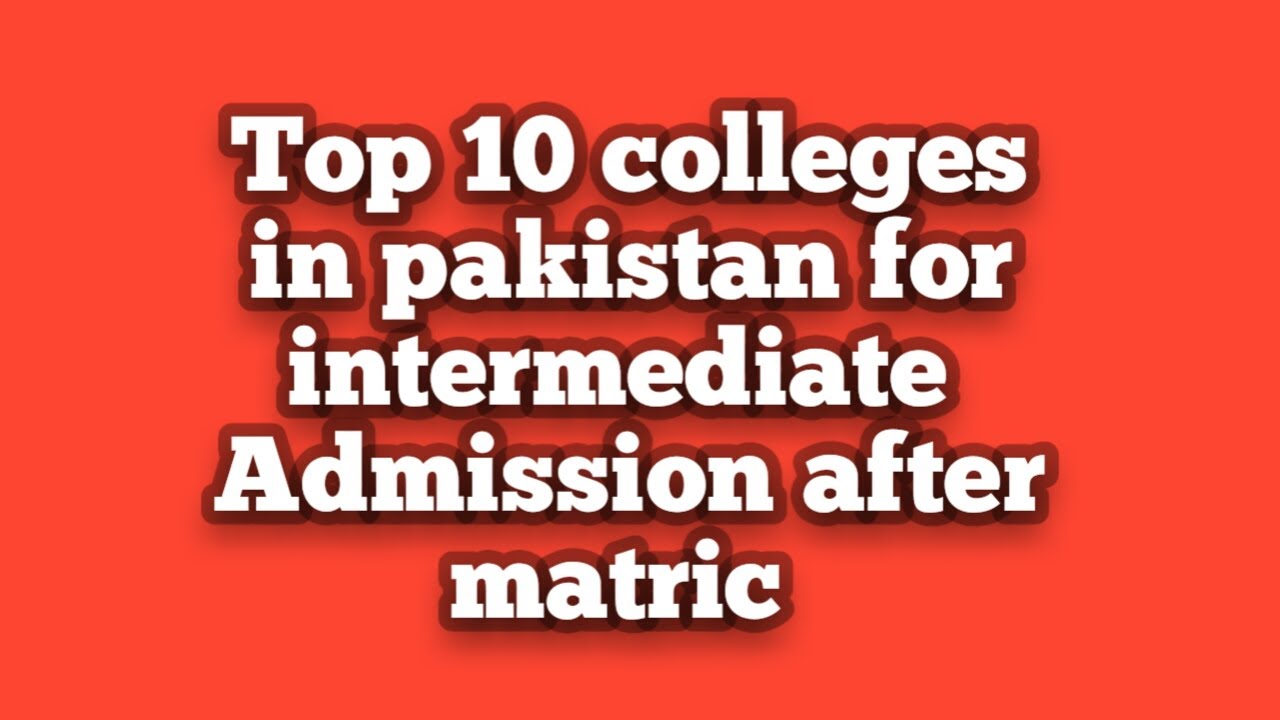 top 10 colleges in pakistan - YouTube