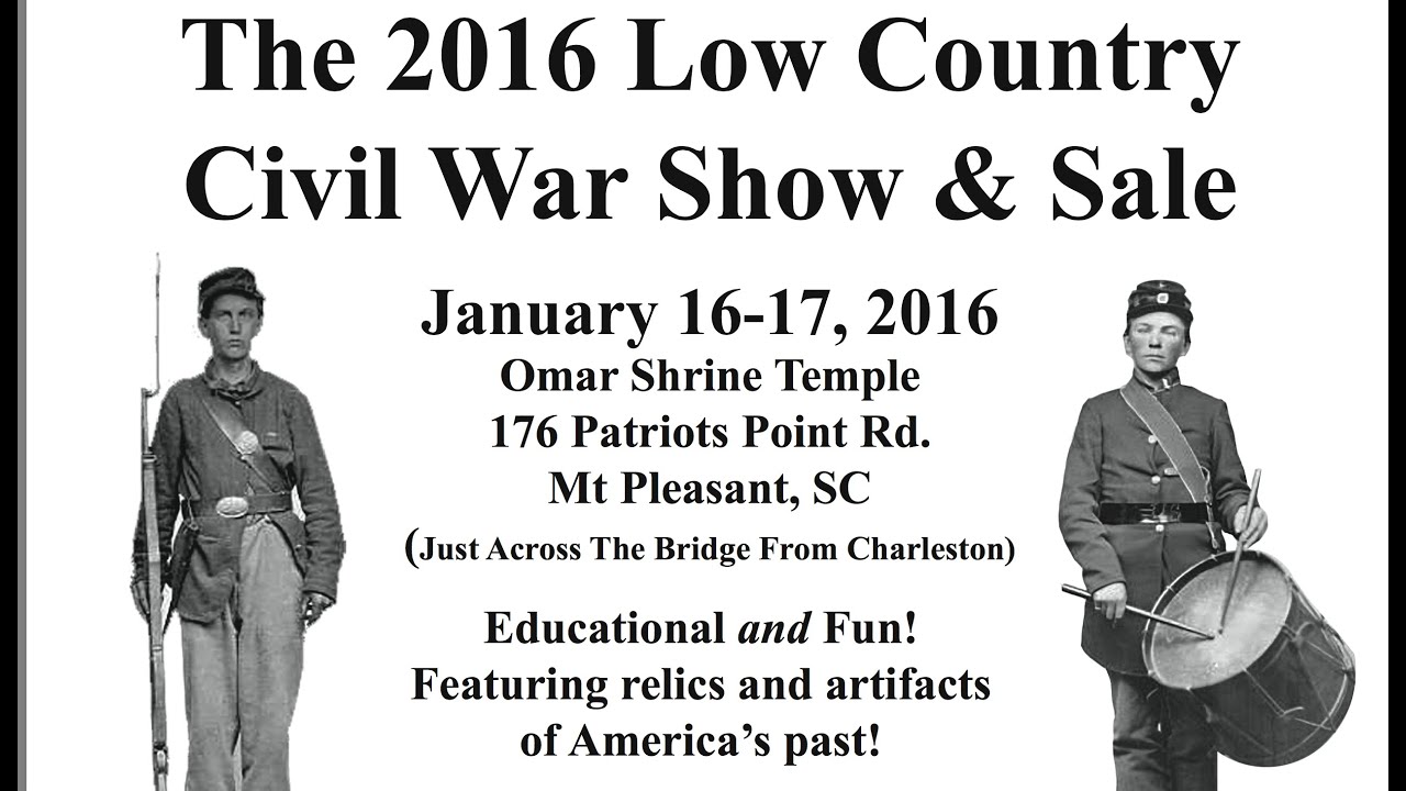 American Digger Magazine's Inaugural 2016 Low Country Civil War Show ...
