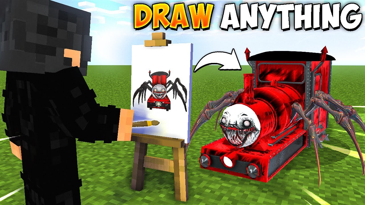 Minecraft But Anything I Draw I Get it... - YouTube