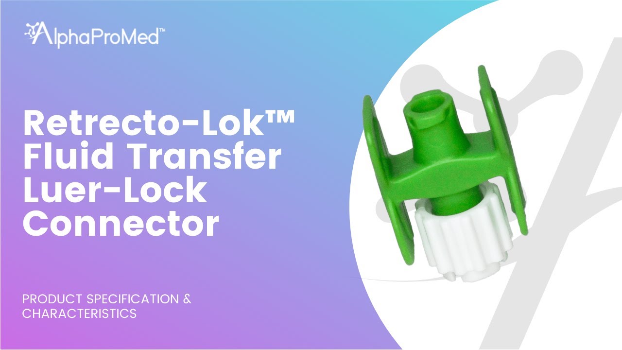 Retrecto-Lok Fluid Transfer Luer-Lock Connector - YouTube