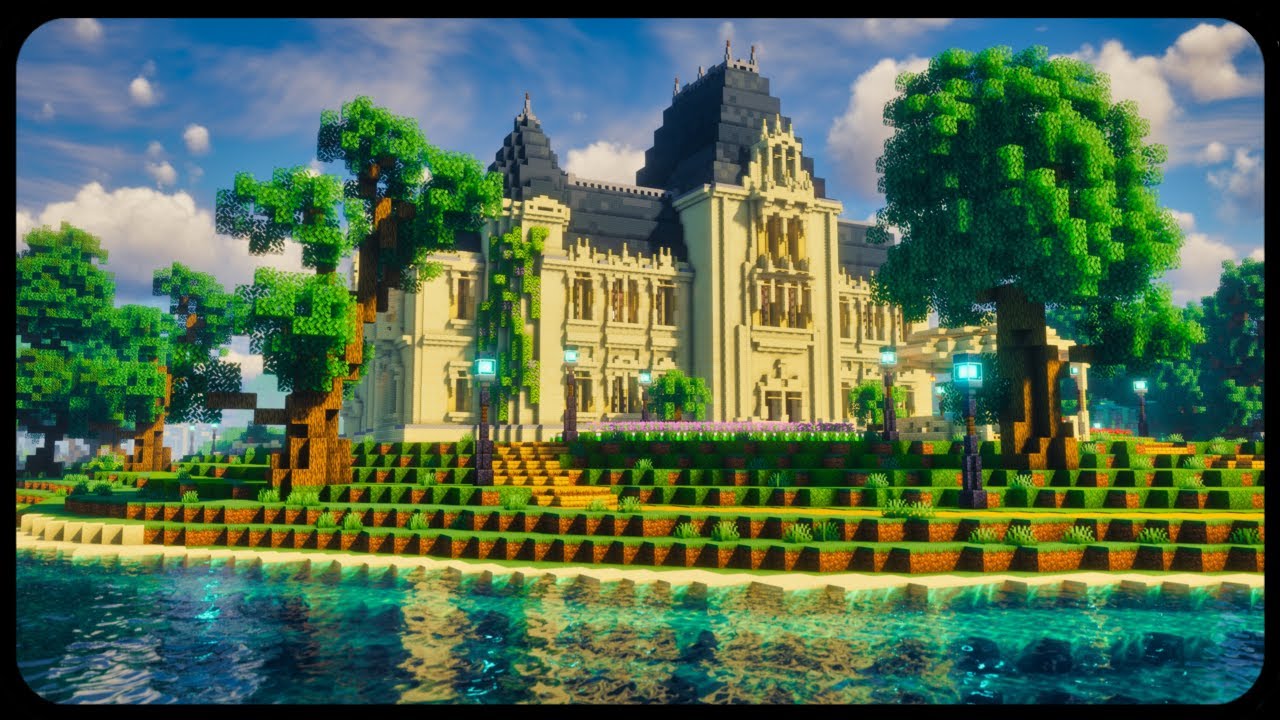 Escape to this Lavish Gilded Age Mansion in Minecraft - YouTube