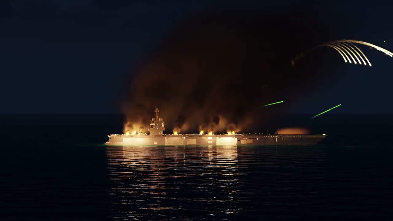 13 Minutes Ago! US F-16 Fighter Jets Destroy Russian Aircraft Carrier ...