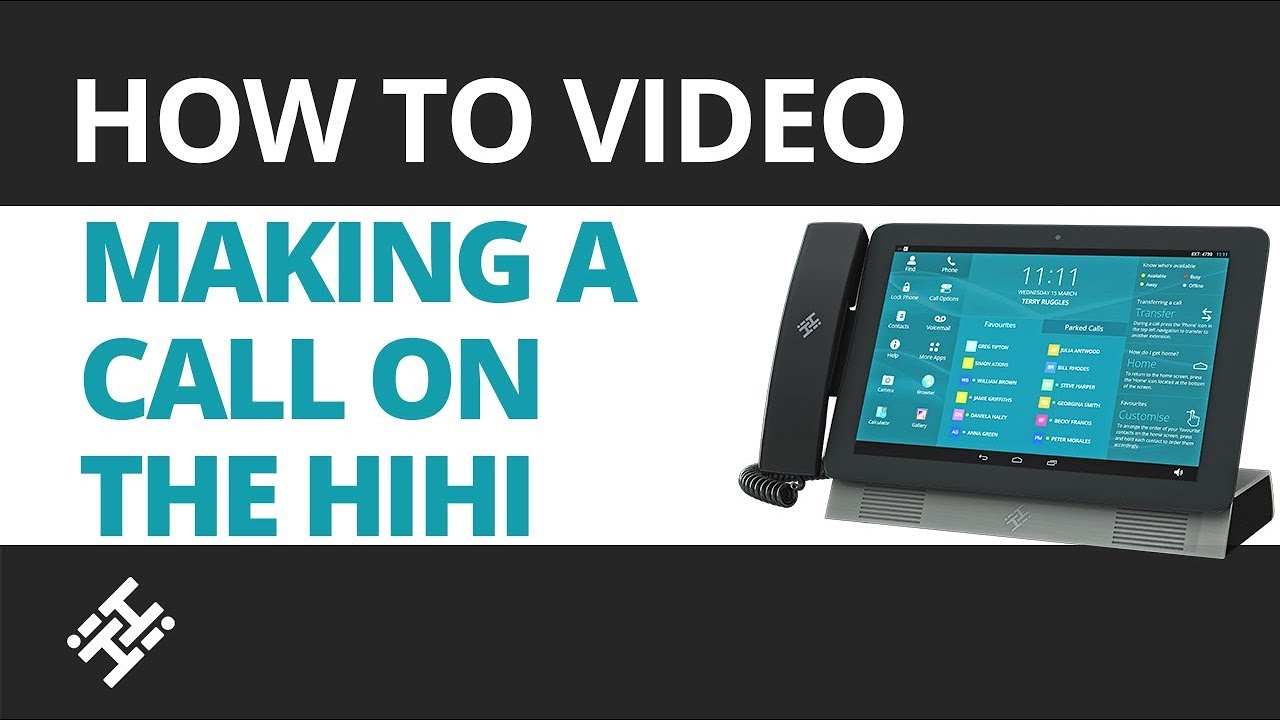 How to make a call on the HiHi - YouTube