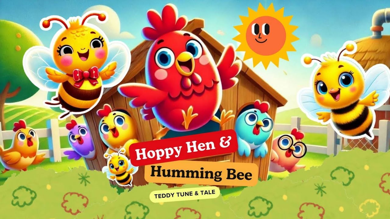 Hoppy Hen and Humming Bee | Fun Kids Song| Storytime! - YouTube