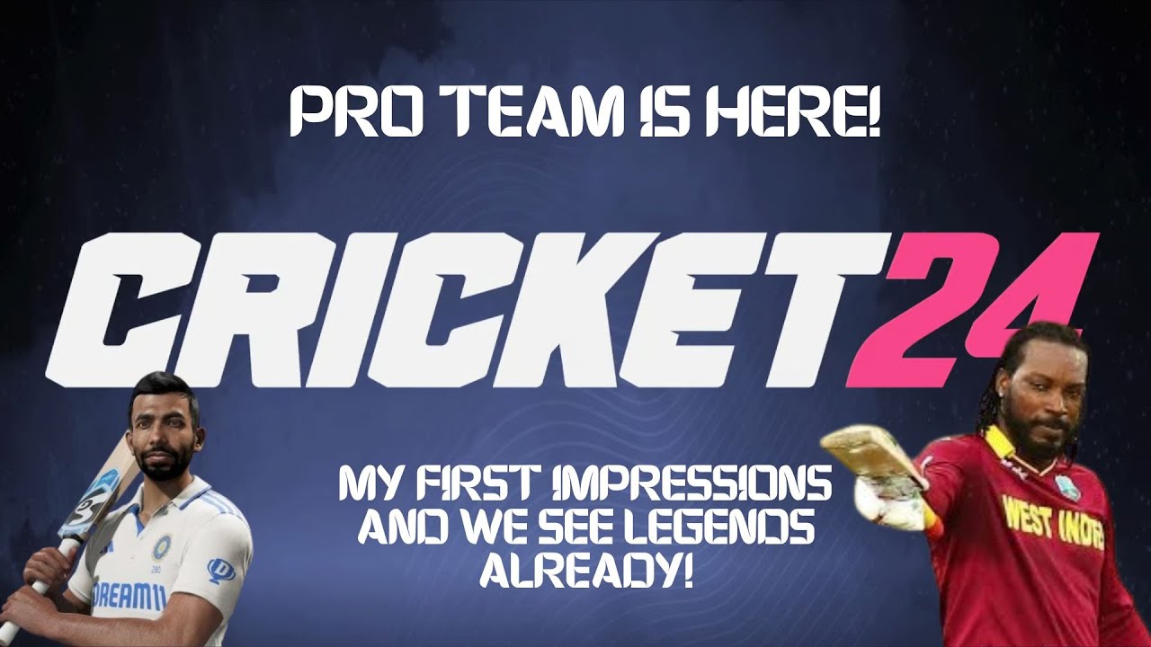 Cricket 24 PRO TEAM IS HERE! INTRODUCTION AND FIRST PACKS! - YouTube