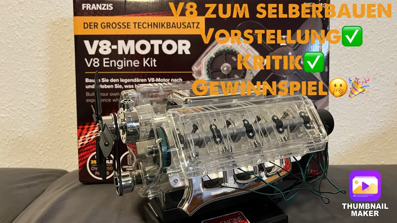 V8 Motor| Selberbauen mit Infos und Funktionsweise | FETTES Gewinnspiel ...