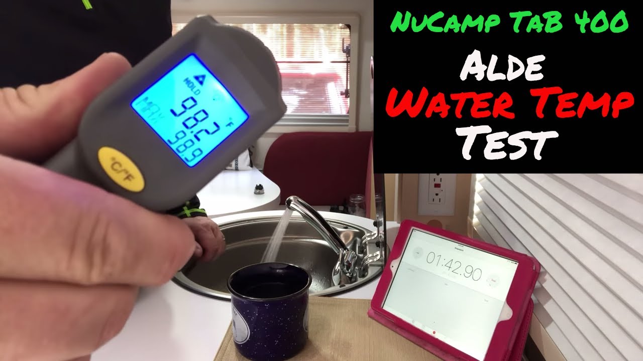 Alde Water Heater Temperature Test in our NuCamp TaB 400 - YouTube