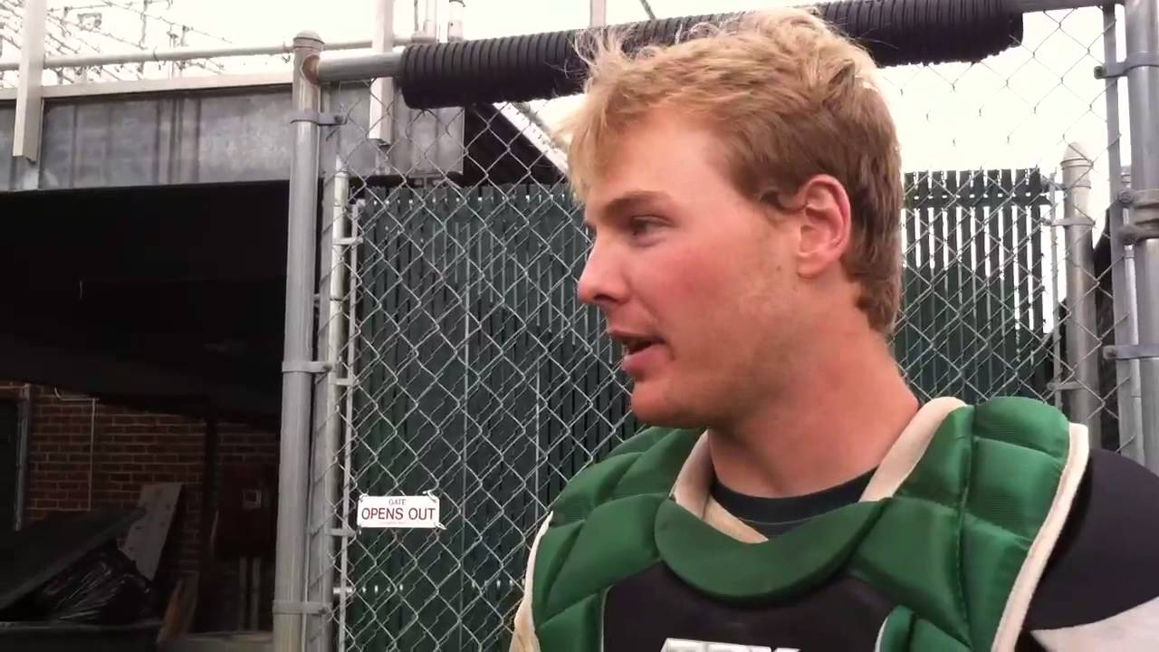 Ryan Hissey interview after Tribe beats George Mason 7-1 - YouTube