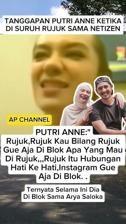 Tanggapan Putri Anne Ketika Di Suruh Rujuk Netizen. . #aryasaloka #shortsviral #masukberanda ...
