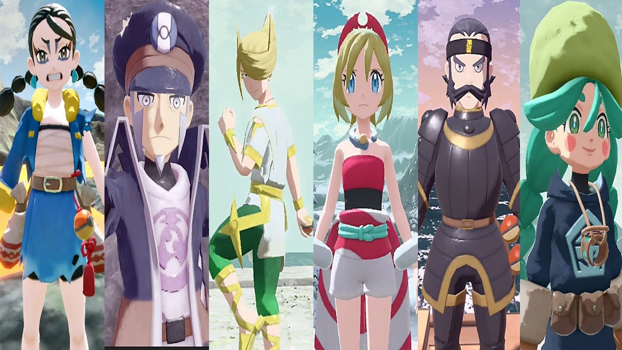 Pokémon Legned :Arceus-All Trainer Battles - YouTube