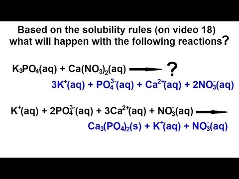 Chemistry - Solutions (20 of 53) Solubility: General Rules: Example 2 ...