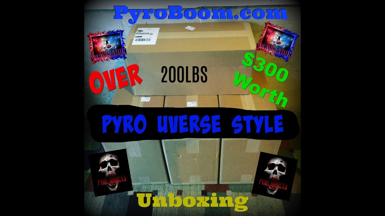 HUGE $300 PyroBoom.com Unboxing Video - YouTube