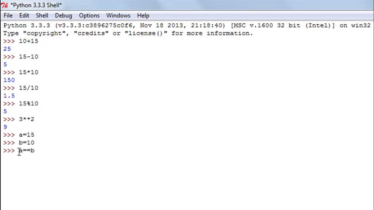 Python Programming Tutorial - 9: Arithmetic & Comparison Operators - YouTube