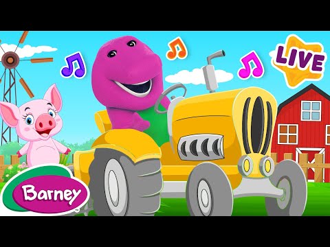 A TRIP TO THE FARM WITH BARNEY | Brain Break for Kids | Full Episodes LIVE! | Barney the Dinosaur