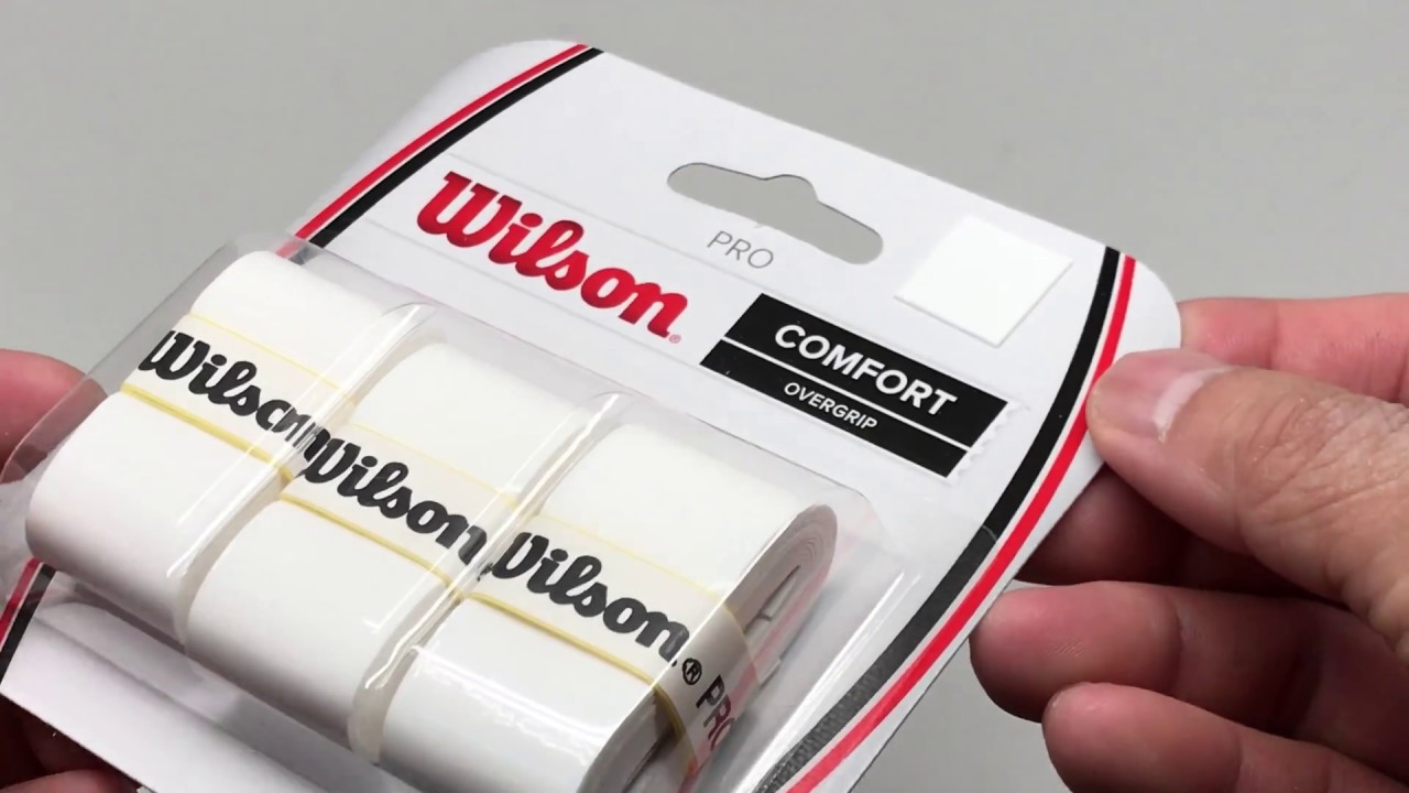 Wilson Pro Comfort Overgrip White Unboxing - YouTube